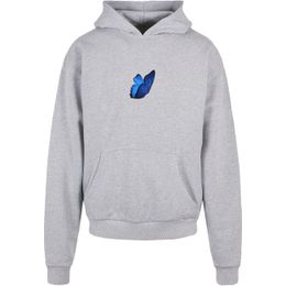 Sweatshirt "Upscale by Mister Tee Unisex Le Papillon Heavy Oversize Hoody", Herren, Gr. XL, grau, 100% Baumwolle, UPSCALE BY MISTER TEE, bedruckt, Sweatshirts Sweatshirt
