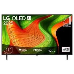 LG OLED-Fernseher "OLED48B59LA", Energieeffizienz: G (A-G), schwarz, 48 &prime;&prime;, Fernseher