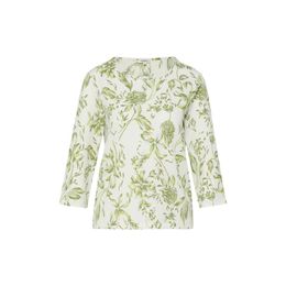 s.Oliver Damen s.Oliver 3/4-Arm-Shirt mit floralem Allover-Print - Sommershirt Rundhals 38