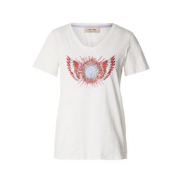 MOS MOSH T-Shirt 'MMRomi' Damen Gr&ouml;&szlig;e L ecru / hellblau / braun / rot