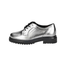 Gabor Comfort Damen Schn&uuml;rschuh &raquo; Halbschuhe Leder&laquo; silber 39
