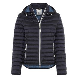 Fuchs & Schmitt Fuchs Schmitt Damen Steppjacke mit Kapuze abnehmbare Kapuze, Regular Fit, 2-Wegerei&szlig;verschluss 52