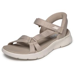 Skechers Damen Sandale &raquo;GO WALK FLEX SANDAL-ILLUMINATE&laquo; Sandalette, Trekking Sandale mit Gogo Mat Fu&szlig;bett grau 37