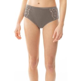 Mey Damen Taillenslip &raquo;Wool Love&laquo; florale Spitze, Merino-Schurwolle, w&auml;rmend grau XXS/XS