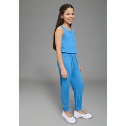 Kidsworld M&auml;dchen Kidsworld Overall &raquo;, Jumpsuit mit aufwendiger Spitze im R&uuml;cken&laquo; mit Spitzeneinsatz im R&uuml;cken 134, N-Gr