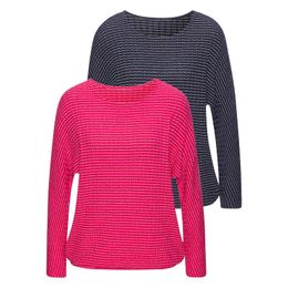 Vivance Damen Langarmshirt &raquo;aus strukturierter Strickqualit&auml;t&laquo; Set, aus strukturierter Strickqualit&auml;t 32/34