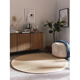 benuta Nest Sisal Teppich Sana Cream &oslash; 150 cm rund - Naturfaserteppich aus Sisal