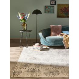 benuta Nest Waschbarer Kurzflor Teppich Milly Beige 160x230 cm - Moderner Kurzflor-Teppich f&uuml;r Wohnzimmer