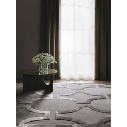 benuta Finest Kurzflor Teppich Maxim Anthrazit/Grau 250x350 cm - Moderner Kurzflor-Teppich f&uuml;r Wohnzimmer
