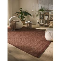 benuta Pure Wollteppich Rocco Braun 170x240 cm - Naturfaserteppich aus Wolle