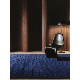 benuta Finest Wollteppich Terra Blau 160x230 cm - Naturfaserteppich aus Wolle