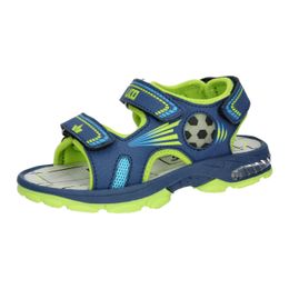 Sandale Lico "Sandale Spotlight V Blinky", M&auml;dchen, Gr. 30, blau, Synthetik, Schuhe Sandale