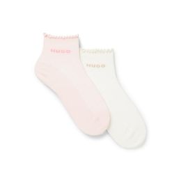 Hugo Underwear Herren HUGO Underwear Kurzsocken mit gewellter Kante, Rippstruktur 39-42