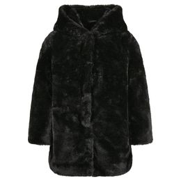 Urban Classics Damen Urban Classics Winterjacke &raquo; Damen Girls Hooded Teddy Coat&laquo; 1 Stk. tlg. mit Kapuze 158/164