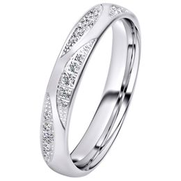 DOOSTI Unisex DOOSTI Trauring &raquo;Schmuck Geschenk Silber 925 Trauring Ehering Partnerring LIEBE&laquo; wahlweise mit oder ohne Zirkonia silber