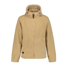 Icepeak Herren Fleecejacke &raquo;ARDESE&laquo; mit Kapuze Sherpafleecejacke, Kapuze, Rei&szlig;verschlusstaschen beige M