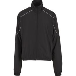 Urban Classics Herren Trainingsjacke "Urban Classics Piped Panel Trackjacket"schwarz, Gr. XXL, gestreift, 100% Polyester, Jacken