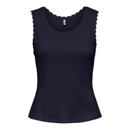 Only Damen Only Tanktop &raquo;ONLLUNI S/L TANK TOP CS JRS&laquo; Baumwollmischung, regular fit, Rundhals L
