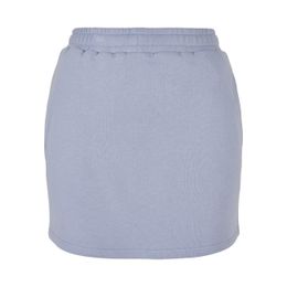 Sommerrock Urban Classics "Urban Classics Damen Ladies Organic Terry Mini Skirt", Damen, Gr. M, violablau, 100% Baumwolle (Bio), unifarben, normal, R&ouml;cke
