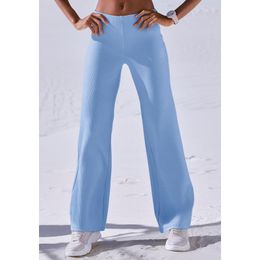 active by Lascana Lascana Active Damen LASCANA ACTIVE Sporthose aus elastischer Rippstruktur XS (32/34), N-Gr