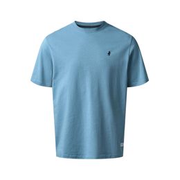 Kurzarmhemd MCS "MCS T-shirt MCFelix", Herren, Gr. S, Normalgr&ouml;&szlig;en, captains blau, Obermaterial: 100% Baumwolle, Hemden