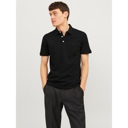 Jack & Jones Jack & Jones Herren Poloshirt &raquo;JJEPAULOS Poloshirt mit klassischem Kragen und figurbetonter Form&laquo; Logostickerei, modisch, schmal, Baumwolle, 