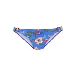 s.Oliver Damen s.Oliver Bikini-Hose &raquo;Maya&laquo; mit Zierringen in Horn-Optik blau 34, N-Gr