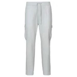 Cargohose BOSS Green "T Urbanex-CargoLight", Damen, Gr. 56, N-Gr, grau (light, pastel grau054), Web, Obermaterial: 100% Elastomultiester, unifarben, gerade, unten schmal lang, Hosen Cargohose, mit elastischem Bund und Kordelzug Cargohose Sweatpants Stretchhose