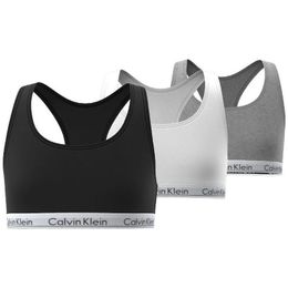 Calvin Klein Underwear M&auml;dchen Bralette &raquo;3PK BRALETTE&laquo; Packung, 3er-Pack, 3 mit Logobund 140/146, N-Gr