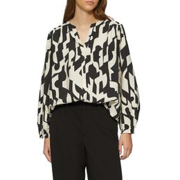 s.Oliver Damen s.Oliver Langarmbluse mit All-Over-Print schwarz 34
