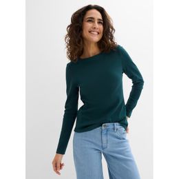 bonprix Damen bonprix Langarmshirt eng anliegende Passform, lange &Auml;rmel, f&uuml;r Fr&uuml;hling und Sommer 52/54 (XXL)