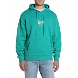 Replay Damen Hoodie, mit gro&szlig;em R&uuml;ckenprint XL