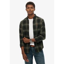 Superdry Herren Langarmhemd &raquo;L/S COTTON LUMBERJACK SHIRT&laquo; gr&uuml;n S, N-Gr