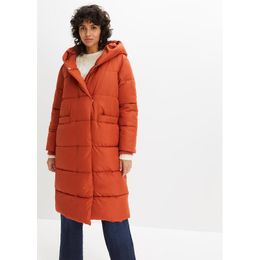 bonprix Damen bonprix Steppmantel mit dicker Wattierung, mit Kapuze, Oversize-Passform braun 42