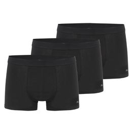 Boxer Fila "MAN BOXER SHORTS", Damen, Gr. XL, schwarz, Obermaterial: 95% Baumwolle, 5% Elasthan, unifarben, k&ouml;rpernah, Unterhosen, mit verst&auml;rktem Mittelteil