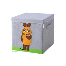 Lifeney Aufbewahrungsbox "DieMaus" Maus mit Decke &ndash; 33 x 33 x 33 cm | Gr.: onesize