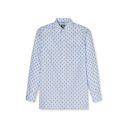 OLYMP Herren Businesshemd "OLYMP Luxor, comfort fit, Button-down"bleu, Gr. 45, 100% Baumwolle, Hemden