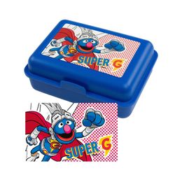 Sesamstra&szlig;e Sesamstra&szlig;e Brotdose Super-Grobi Lunchbox Butterbrotdose mit Trennwand in blau | Gr.: onesize