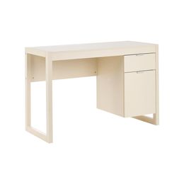 Beliani Schreibtisch JOHNSON in Beige - (W) 112 x (H) 76 x (L) 50 cm | Gr.: onesize