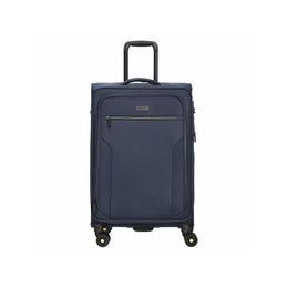 d&n D&N Travel Line 9704 - 4-Rollen-Trolley M 68 cm erw. (dark red) in dark blue | Gr.: onesize