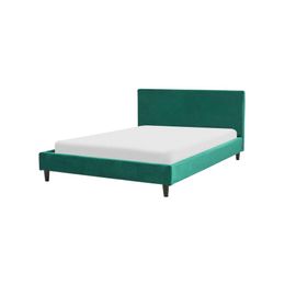 Beliani Doppelbett FITOU in Gr&uuml;n - (W) 150 x (H) 87 x (L) 214 cm | Gr.: onesize