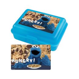 Sesamstra&szlig;e Sesamstra&szlig;e Brotdose Kr&uuml;melmonster Hungry Lunchbox Butterbrotdose in blau | Gr.: onesize