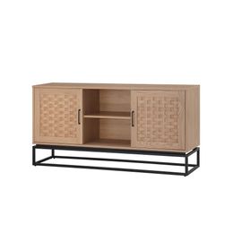 home24 Sideboard Hult mit 2 T&uuml;ren in Pappel Hell | Gr.: onesize