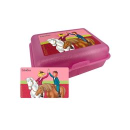 Bibi und Tina Brotdose mit Trennwand - BFF Pferde in pink | Gr.: onesize