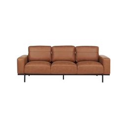 Beliani 3-Sitzer Sofa SOVIK in Braun - (W) 215 x (H) 72 x (L) 87 cm | Gr.: onesize