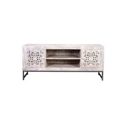 Giner y Colomer Handgeschnitztes TV-M&ouml;belst&uuml;ck in Gray | Gr.: onesize