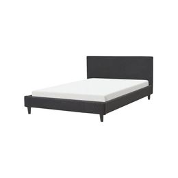 Beliani Doppelbett FITOU in Schwarz/Braun - (W) 150 x (H) 87 x (L) 214 cm | Gr.: onesize