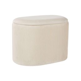 Beliani Pouf RICHLAND in Beige - (W) 55 x (H) 41 x (L) 35 cm | Gr.: onesize