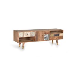 Giner y Colomer TV-Schrank aus Mangoholz in Multicolored | Gr.: onesize