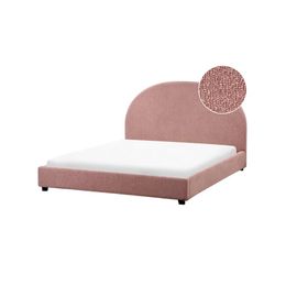 Beliani Doppelbett VAUCLUSE in Rosa - (W) 154 x (H) 112 x (L) 214 cm | Gr.: onesize